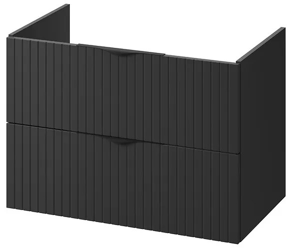 Cersanit Tirso, závěsná skříňka pod umyvadlo 794x447x572 mm, černá matná, S1017-011