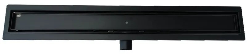 BPS-koupelny Sprchový odtokový žlab 2in1 DL01 FIX HYD-2690 60 cm, černý