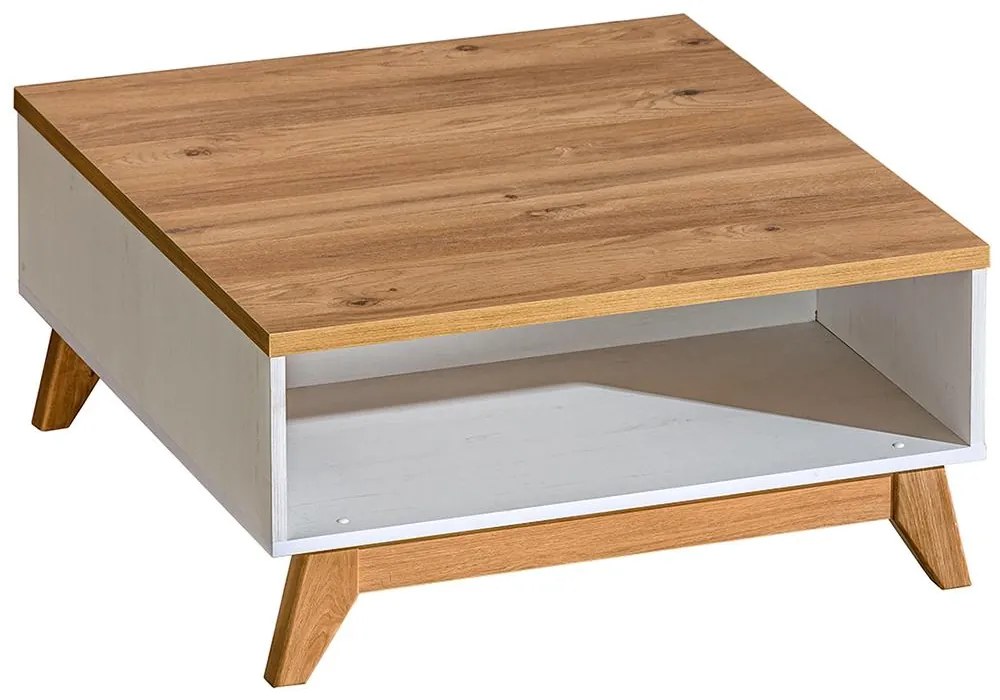 SVEN | konferenční stolek SV10 | 80,5x80,5 cm | borovice andersen/dub nash