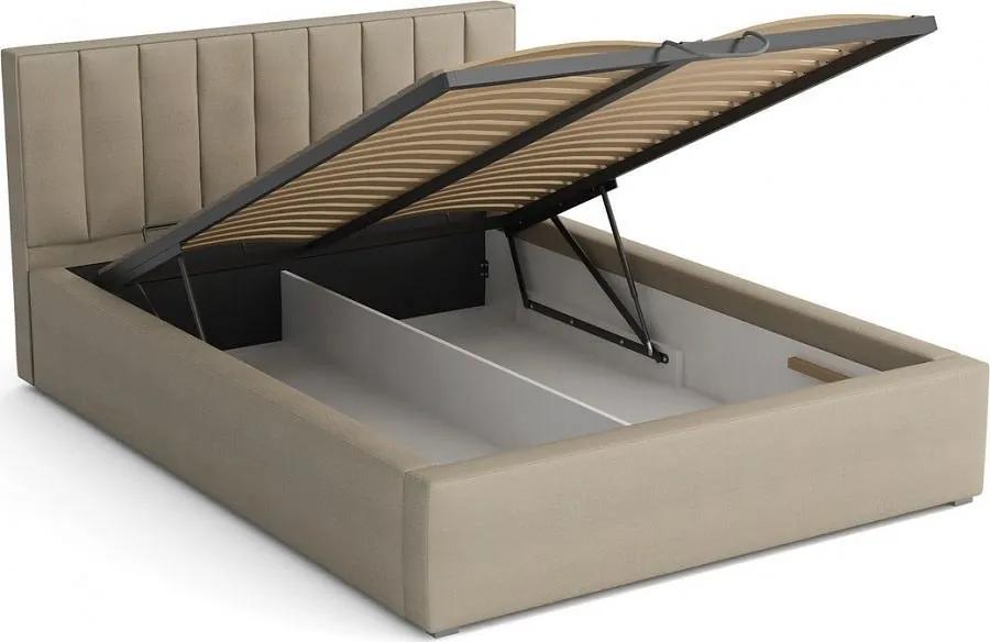 Casarredo - Komfort nábytek Čalouněná postel LUCINI 200x200, výběr látek | potah: victoria 14868