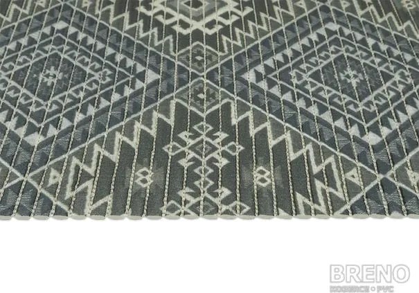 Breno Koupelnová pěnová předložka SOFTY-TEX 79827.8 aztécký vzor, šíře 65 cm, Šedá/Vícebarevné