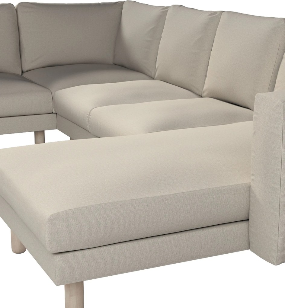 Potah na pohovku IKEA Norsborg rohová, 5-místná se šezlongem barva šedá látka pletený vzor