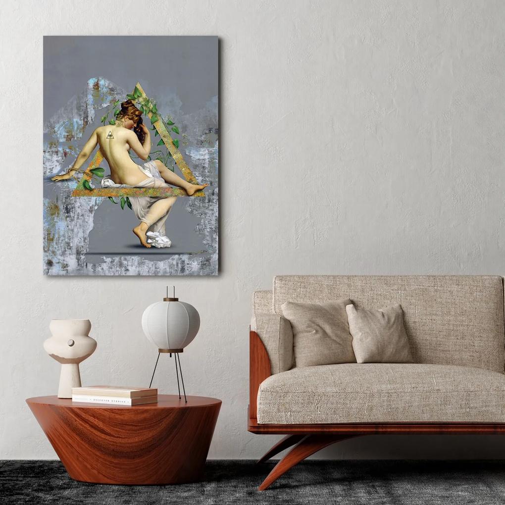 Gario Obraz na plátně Žena v trojúhelníku - Jose Luis Guerrero Rozměry: 40 x 60 cm