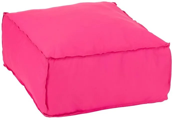 Růžový sedák / puf Hassock - 60*60*29 cm