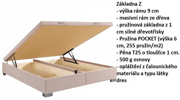 Manželská postel BOXSPRING 105