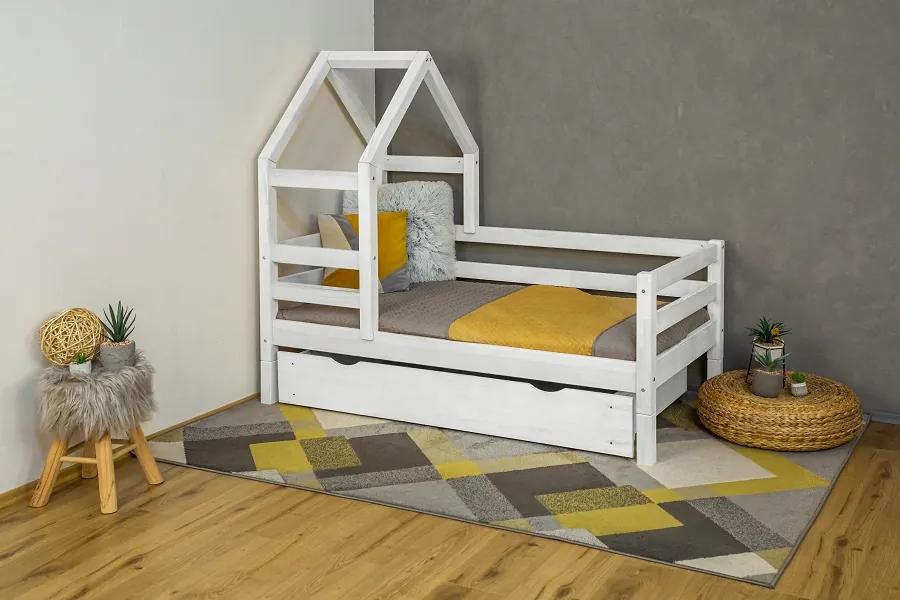 MAXIDO Dětská domečková postel  Dora s přistýlkou 180x80 bílá