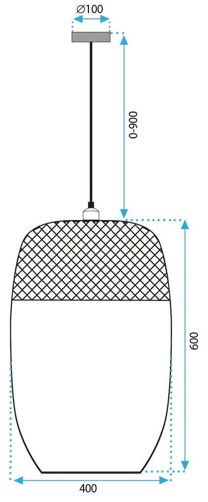 Toolight Přírodní Boho závěsné stropní svítidlo APP1327-1CP