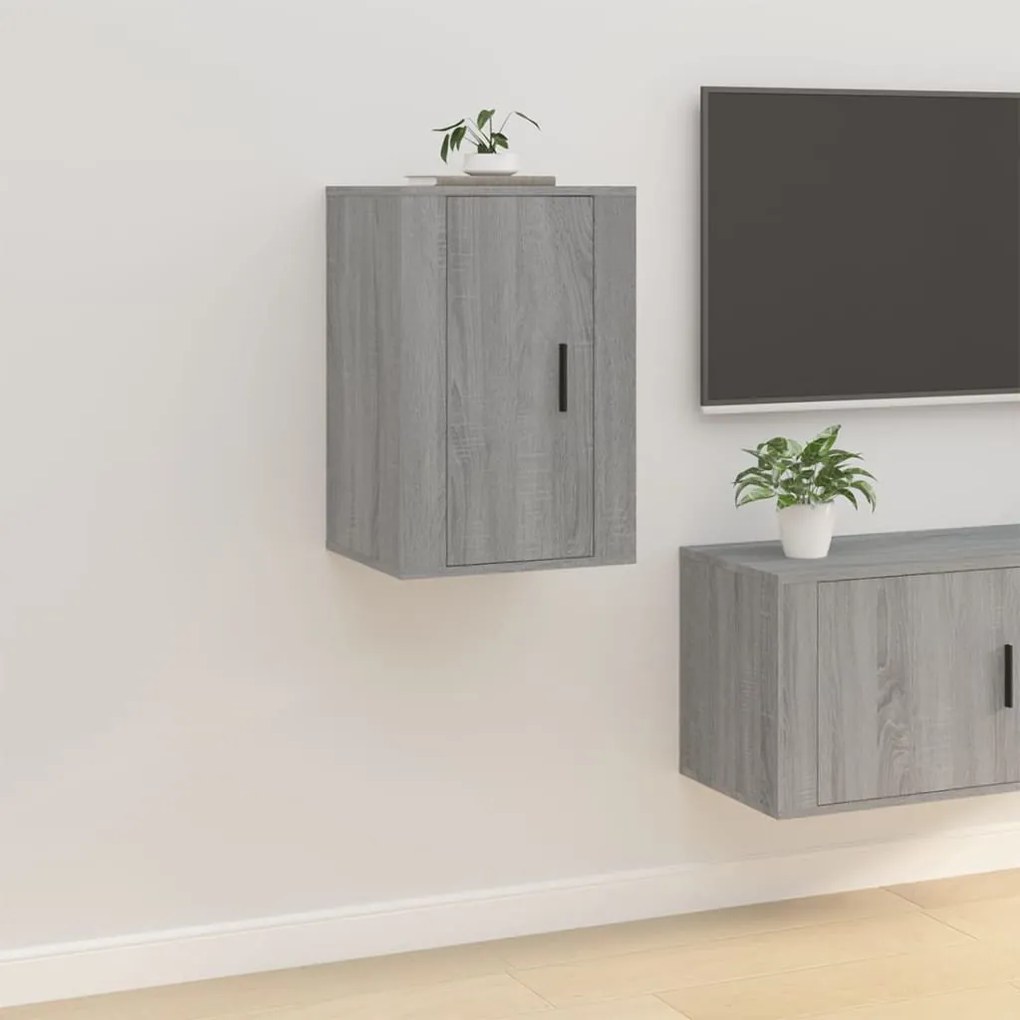 Nástěnná Tv Skříňka Šedá Sonoma 40 X 34,5 X Šedá Sonoma - 1 / 40 cm / 57 cm