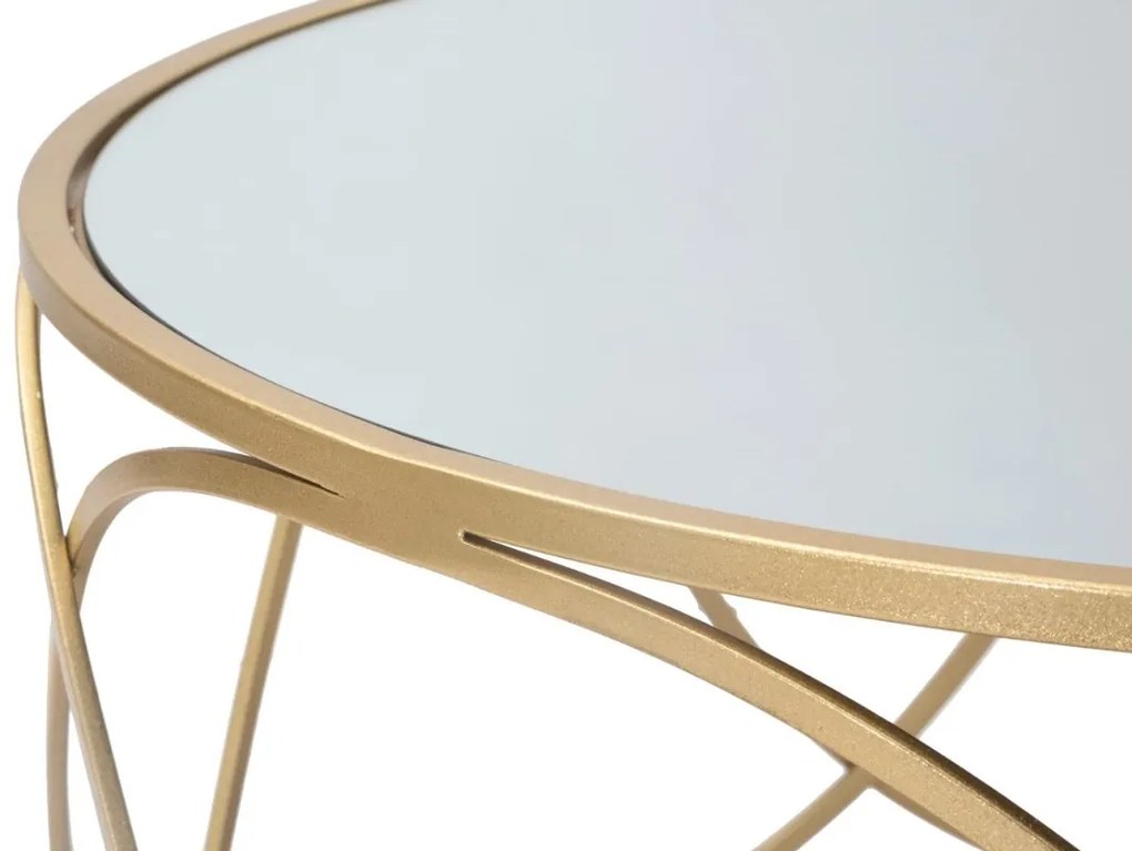 Designový konferenční stolek Ioviano 70 cm zlatý