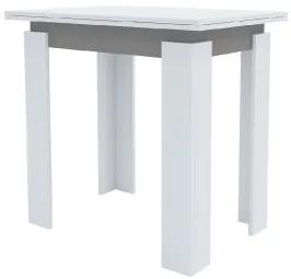 Casarredo Jídelní stůl rozkládací MANZINI 90x60 cm bílá/antracit