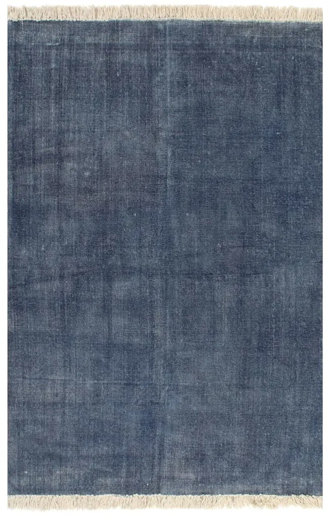 246538 vidaXL Koberec Kilim bavlněný 160 x 230 cm modrý