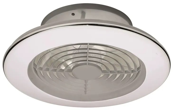 Mantra 7494 Alisio Mini, stropní svítidlo s ventilátorem a dálkovým ovladačem, LED 70W 2700K-5000K, stříbrná, průměr 52,5cm