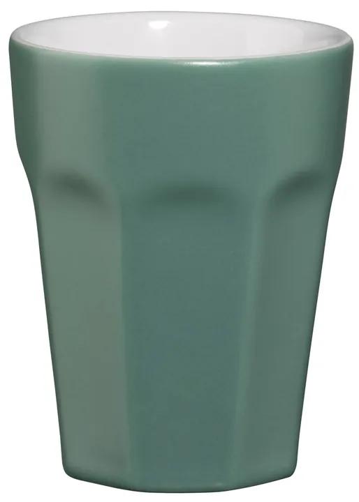 Hrnek na cappuccino ASA Selection - petrolejový, keramika, petrolej/uvnitř  bílá, V.10 cm | BIANO