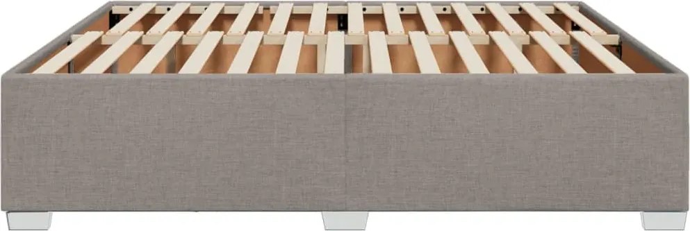 Rám postele bez matrace taupe 200 x 200 cm textil 3284503