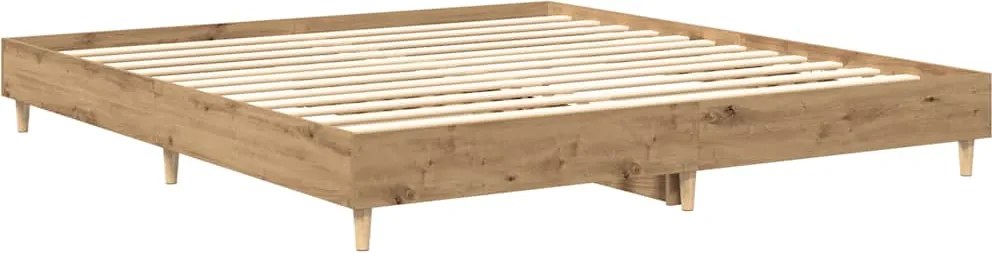 Rám postele bez matrace Řemeslnický dub Dřevěné konstrukce 3329029