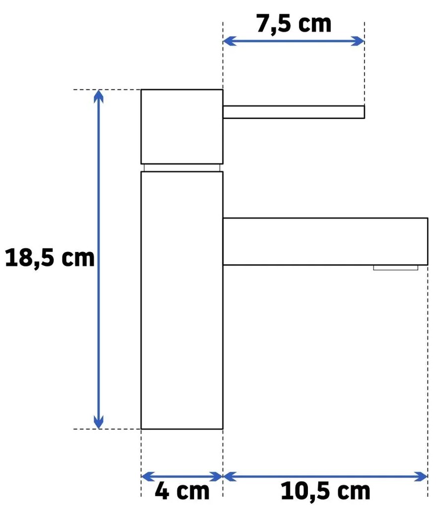 Umyvadlová baterie REA TESS nízká chrom