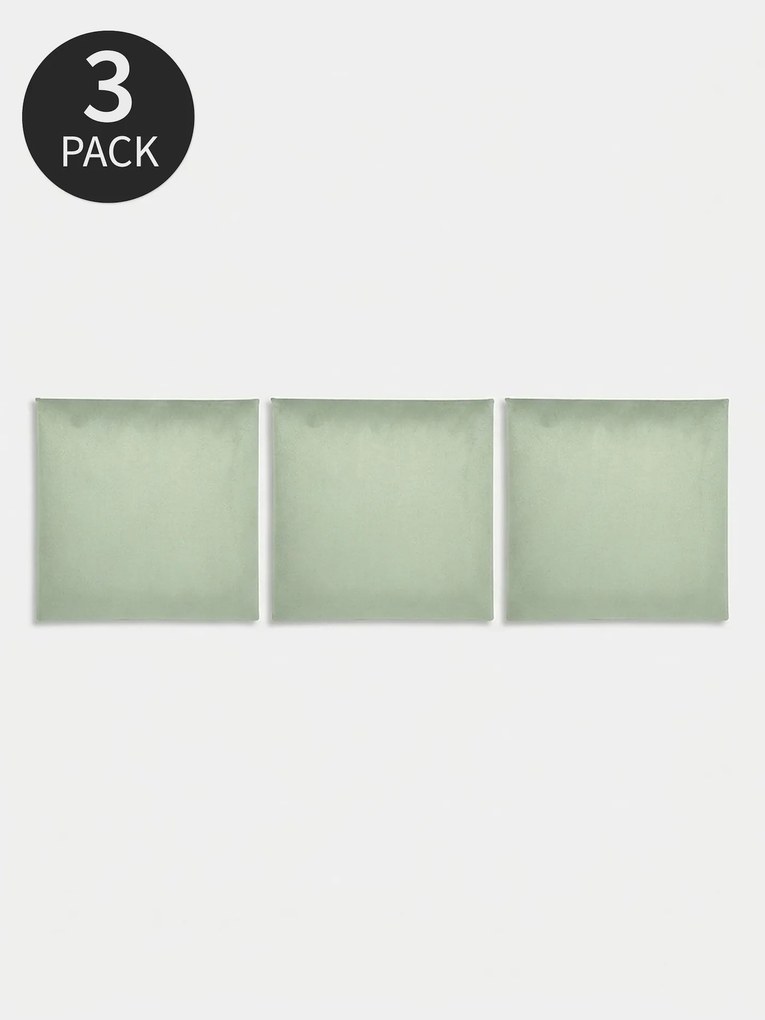 Sinsay - Čtvercové čalouněné panely 3 pack - zelená