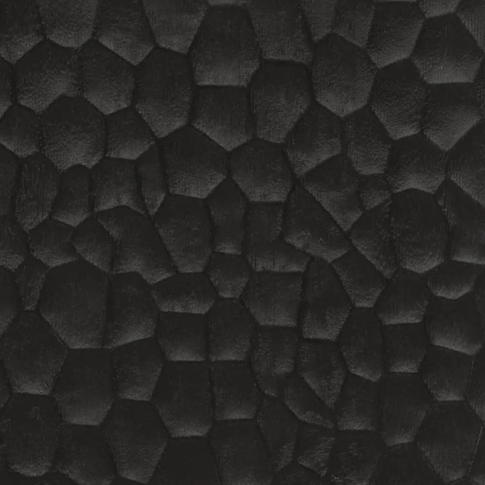 Petromila Koupelnová skříňka černá 38 x 33 x 160 cm masivní mangovník