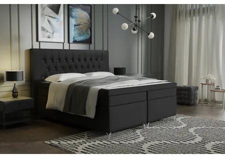 Čalouněná postel Diament 160x200 cm Černá