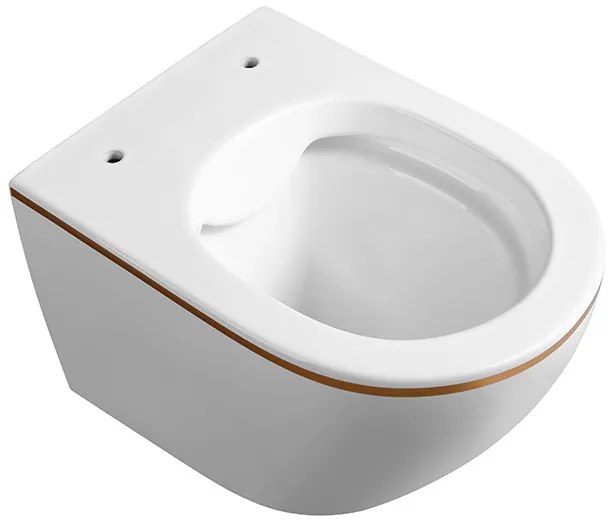 BPS-koupelny Závěsná WC mísa se SoftClose sedátkem HYD-4709, bílá