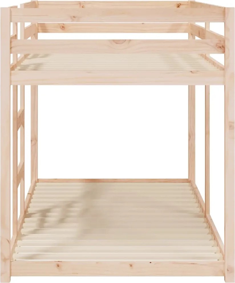 Patrová postel bez matrace 90 x 190 cm masivní borové dřevo 3206507