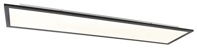 Moderní stropní svítidlo černé vč. LED 120 cm - Liv