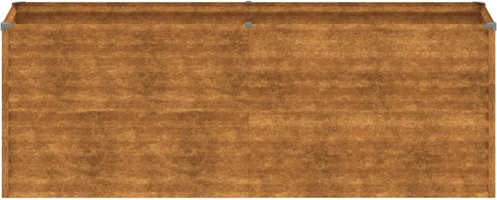 Vyvýšený záhon 196 x 50 x 69 cm cortenová ocel 151985