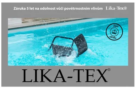 luxusní zahradní 3místná pohovka - PARIS LIKA - TEX® antracit