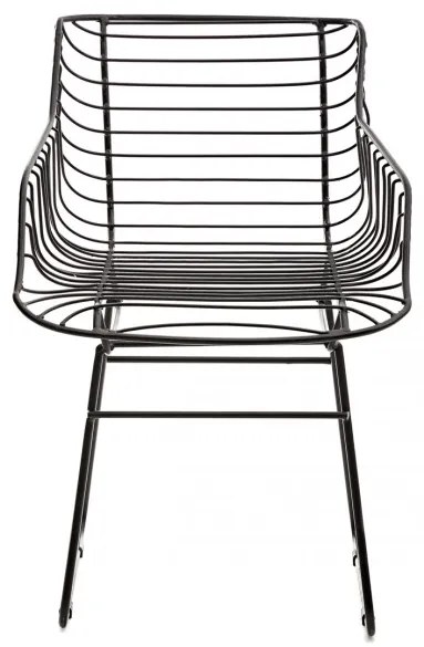Židle CELESTE kovová, černá ALL 850160
