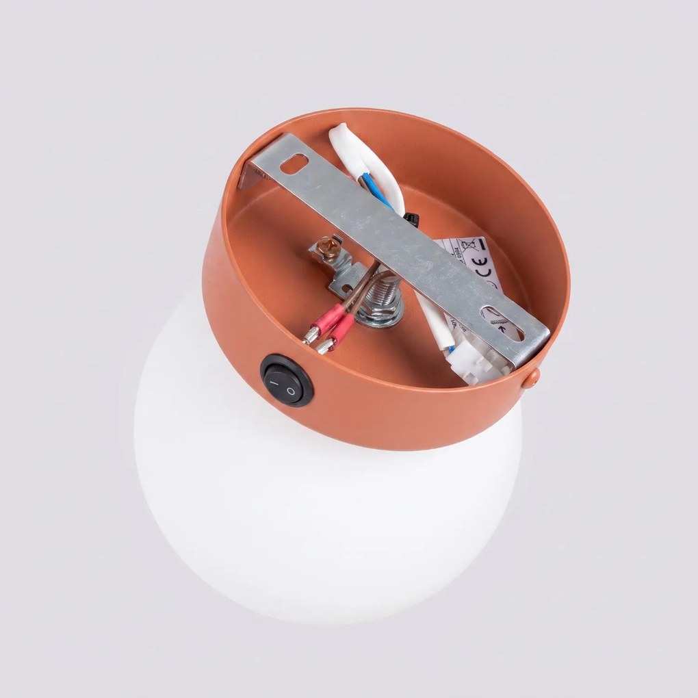 Sollux Lighting Nástěnné svítidlo YOLI 1 okrově červené s vypínačem