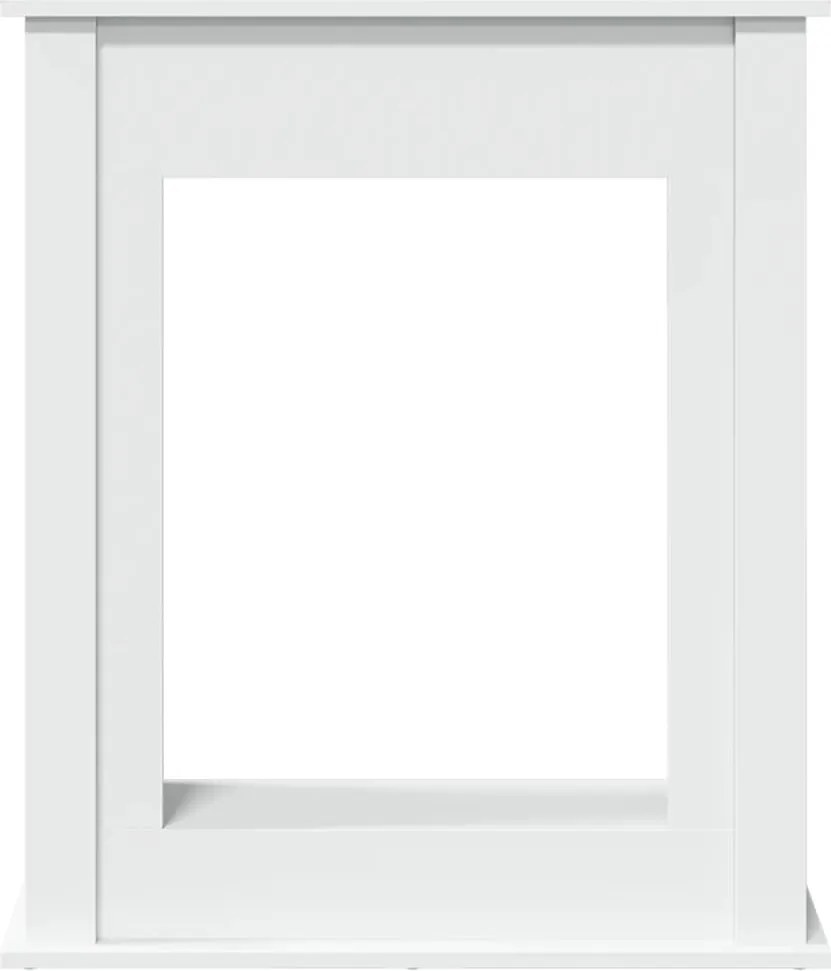 vidaXL Krbový rám 75x20x87,5 cm, konstrukční dřevo [854581] Barva: Bílá