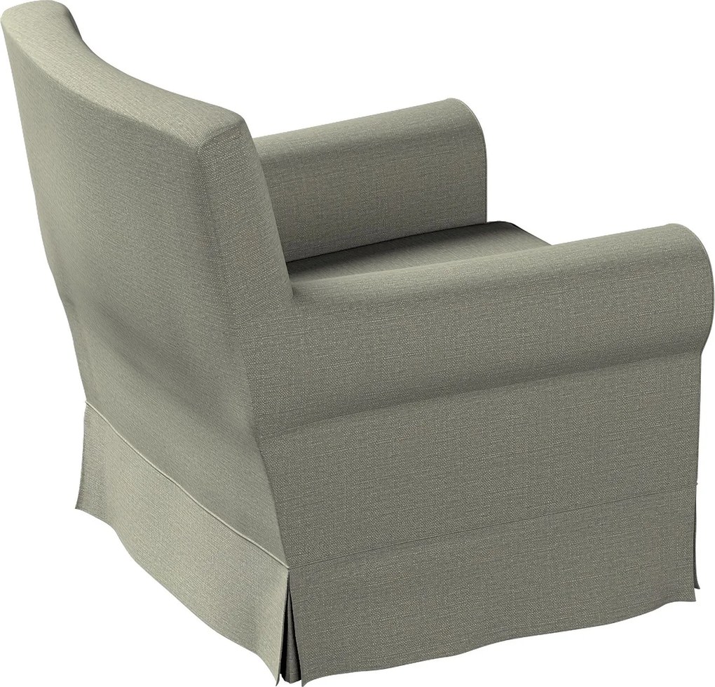 Potah na křeslo IKEA Ektorp Jennylund barva šedá látka pletený vzor