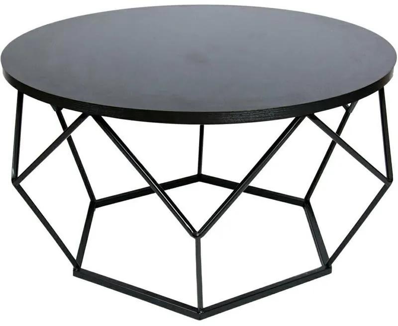 DekorStyle Konferenční stolek DIAMOND 70cm černý