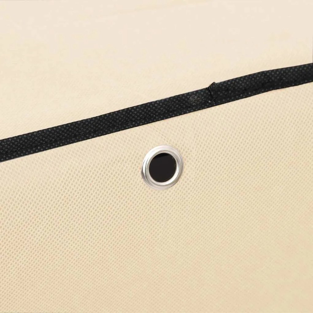 Botník krémový 60 x 28 x 90 cm textil 337263