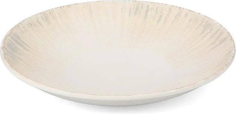 Světle šedý hluboký porcelánový talíř ø 25,5 cm Nuance – BonBistro