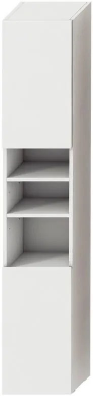 JIKA Lyra - Vysoká skříňka, 320mm x 251mm x 1700mm - skříňka, levá, korpus bílý, dveře bílý lak H4531610383001