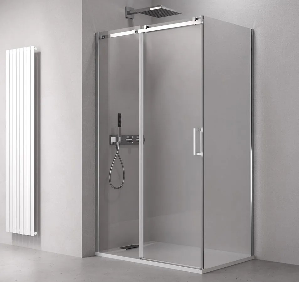 Polysan Sapho, THRON LINE SQUARE obdélníkový sprchový kout 1600x900mm, hranaté pojezdy