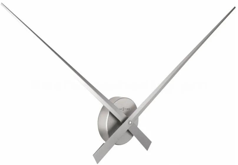Designové nástěnné hodiny 2269zi Nextime Hands Silver 85cm