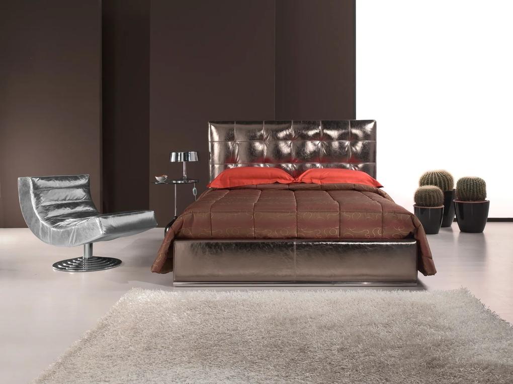 CASA DIVANI Kožená manželská postel BABES Velikost: 160x200 cm, Vzorník kůží: Casadivani 3015