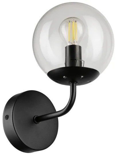 Brilagi - Nástěnná lampa MALIVA 1xE14/15W/230V černá/čirá