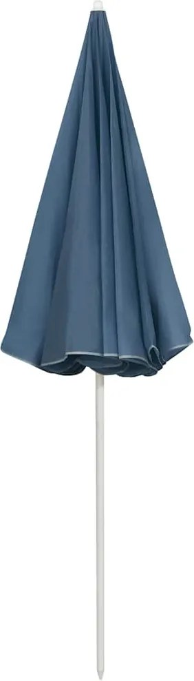 Plážový slunečník modrý 240 cm 314704