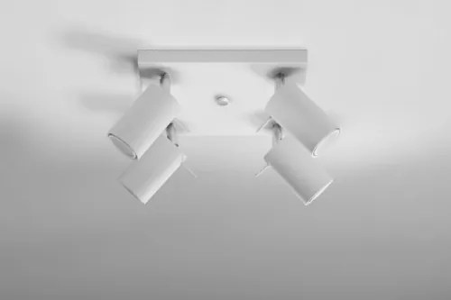 Stropní bodové svítidlo SOLLUX Ring 4 GU10 4x40W bez zdroje SL.0090 bílá