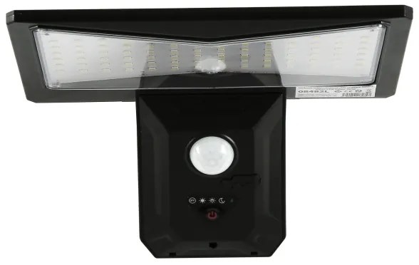 Immax 08482L-LED Solární nástěnné svítidlo se senzorem LED/2,6W/5,5V IP65 černá