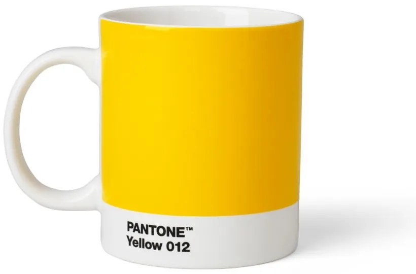 Žlutý keramický hrnek 375 ml Yellow 012 – Pantone
