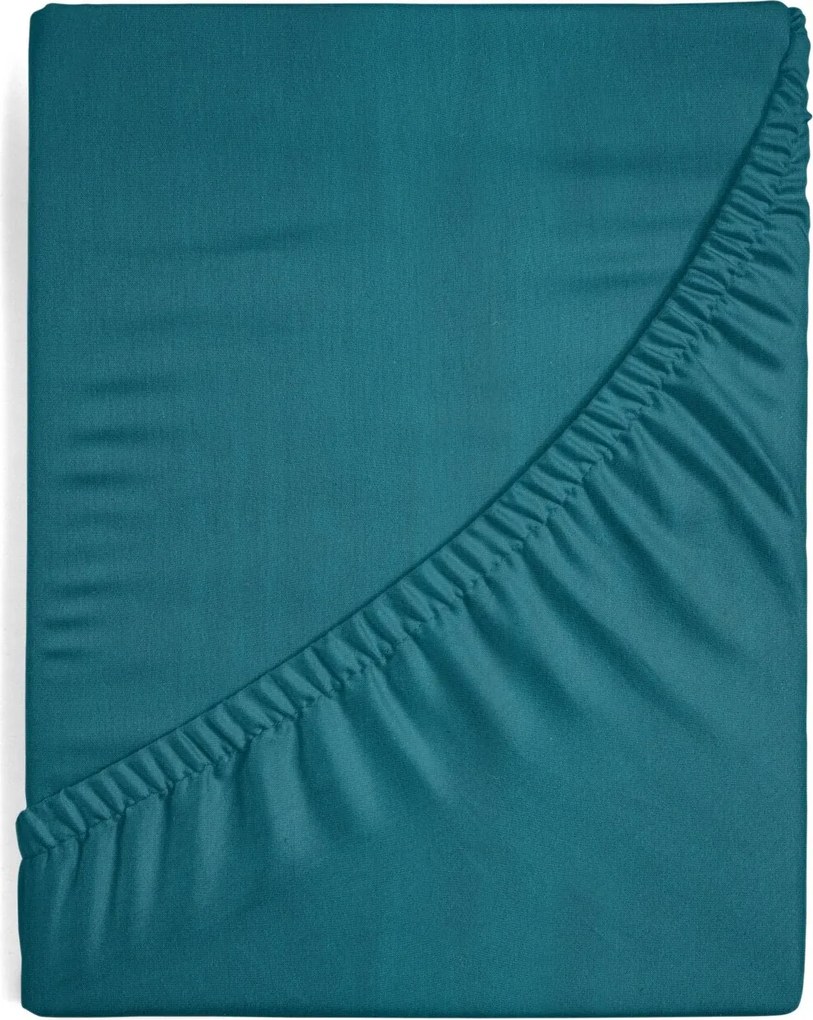 JERSEY PROSTĚRADLO 120X200 CM, VÝŠKA 25 CM TYRKYSOVÉ