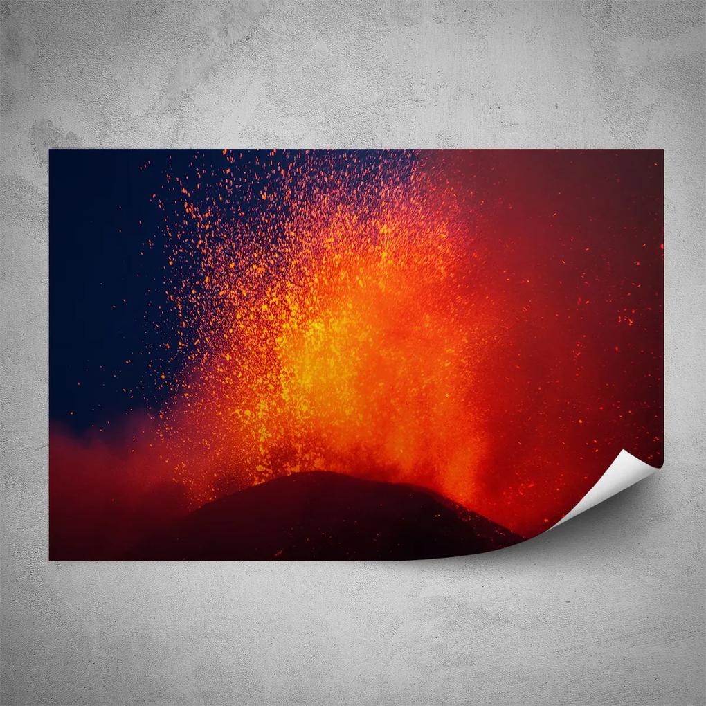 Plakát - Chrlící sopka (60x40 cm) - PopyDesign
