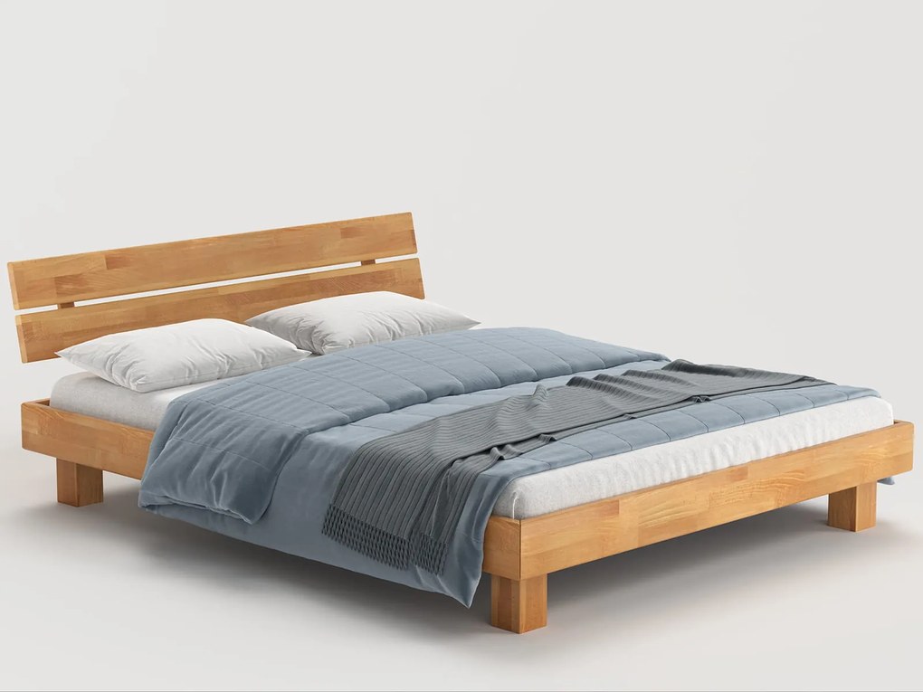 Vysoká postel z bukového dřeva 90x200 cm Getafe