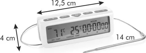 TESCOMA Digitální teploměr do trouby ACCURA, s minutkou