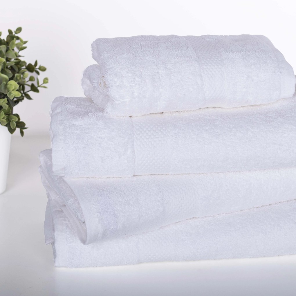 XPOSE® Froté ručník VERONA - bílá 50x90 cm