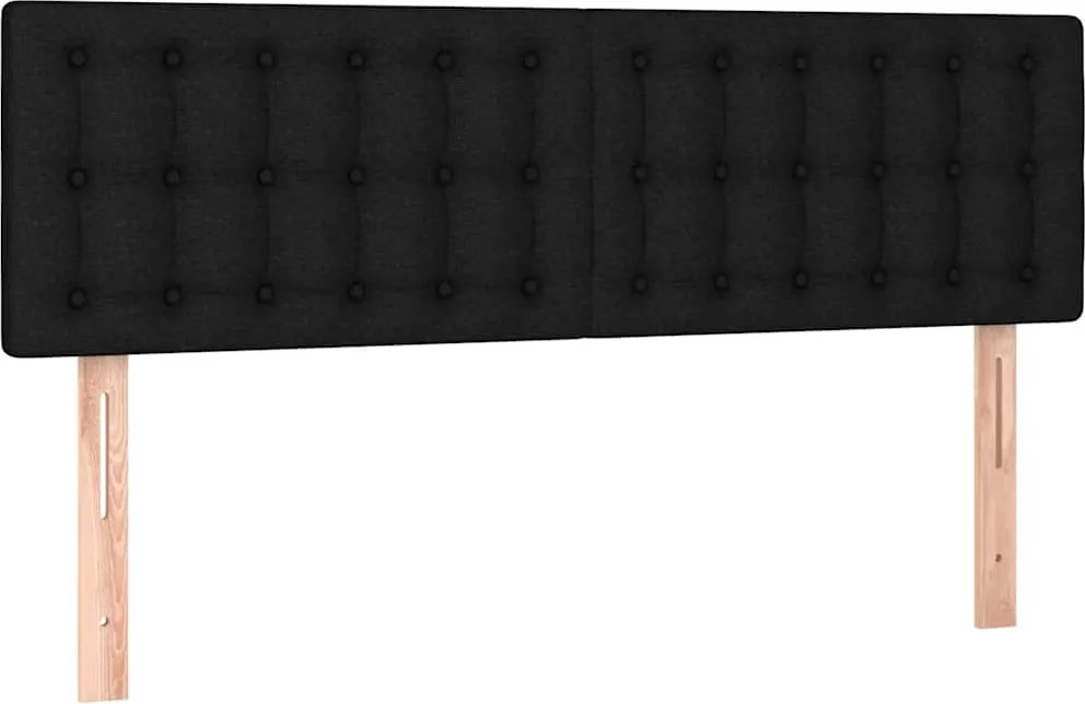 Box spring postel s matrací černá 140 x 190 cm textil 3130027